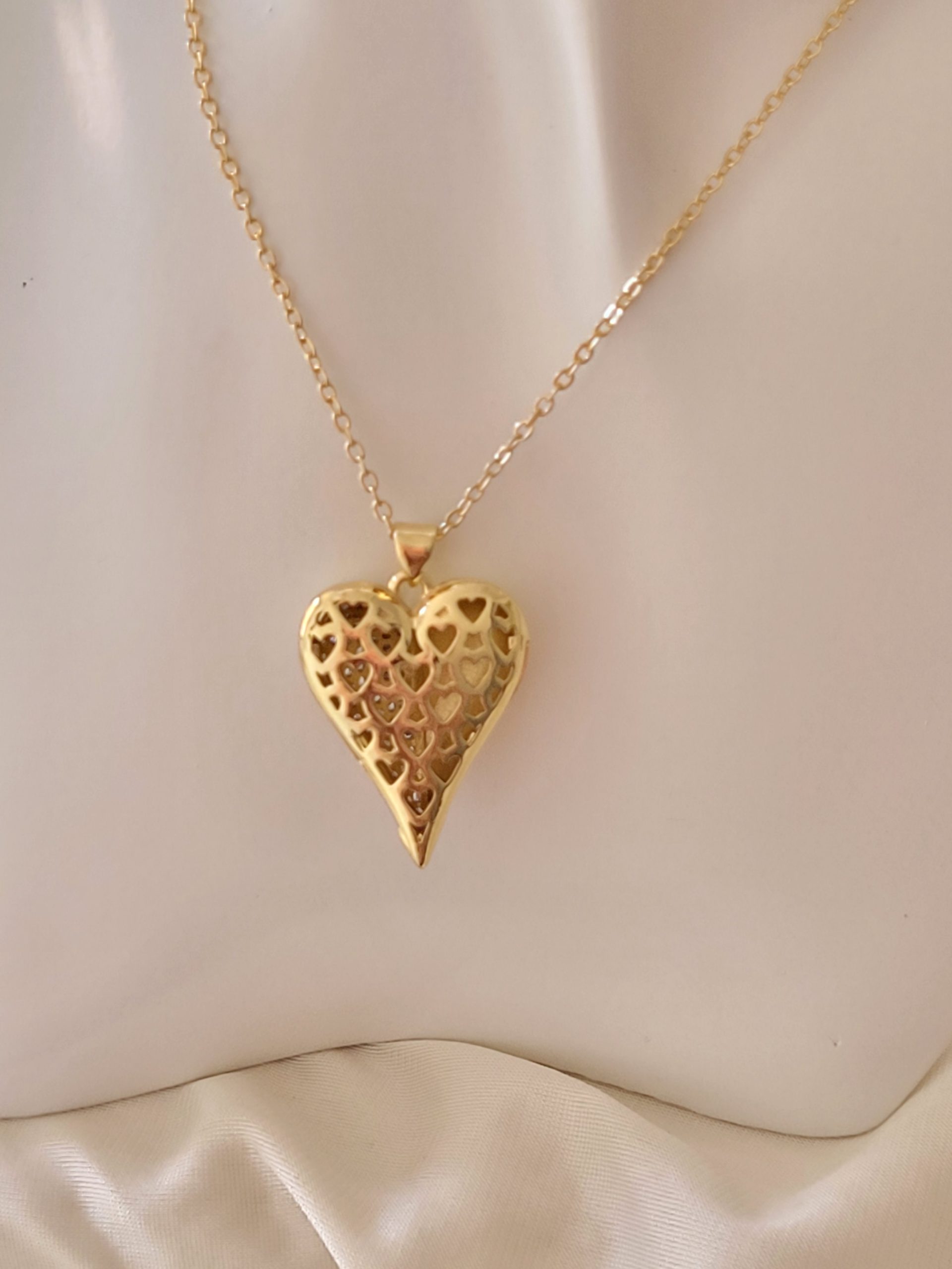 Cadena con corazón doble cara - BelJoyas
